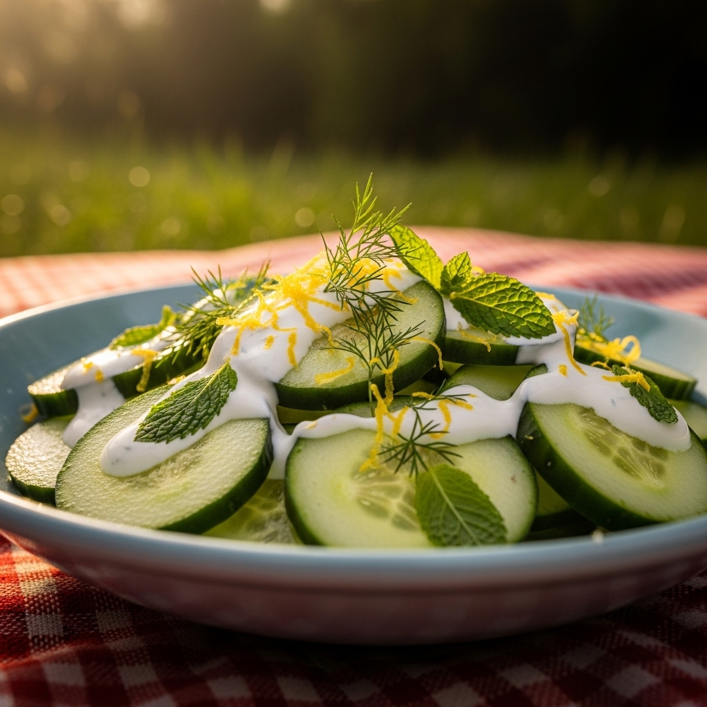 Refreshing Cucumber Salad: A Cool Creamy Delight You Can't Resist!
