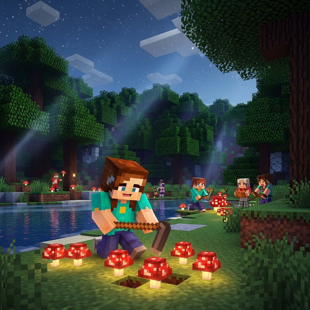 How to Plant Mushrooms in Minecraft (Fast Method)